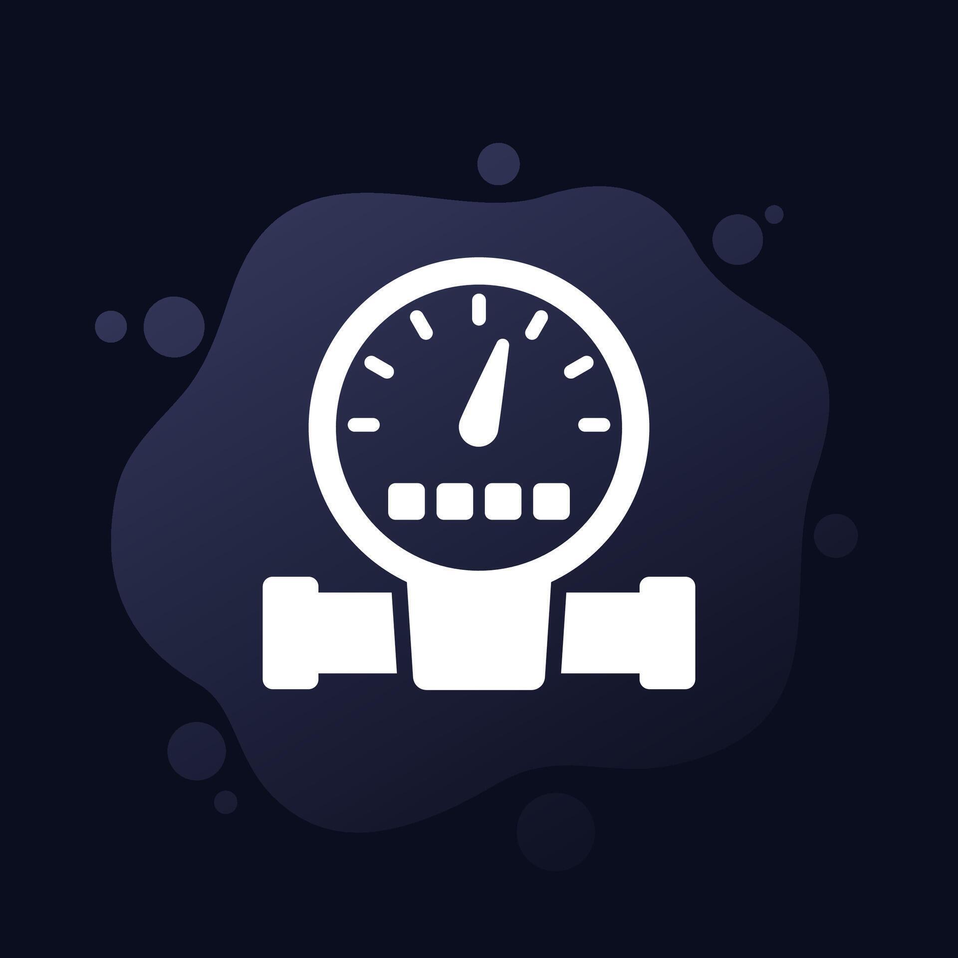 Gas meter icon or pictogram, 58001415 Vector Art at Vecteezy