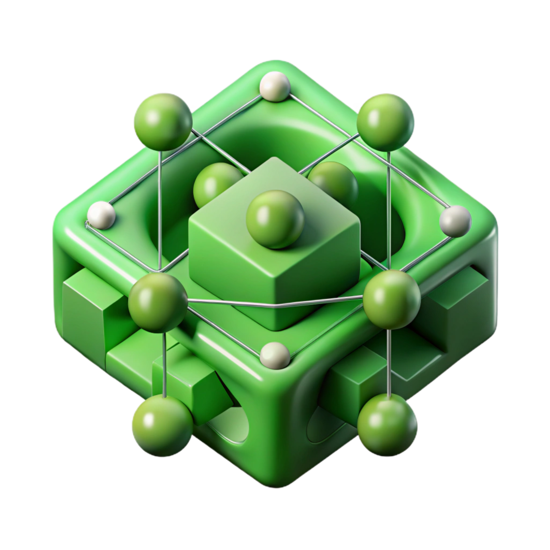 Extraordinary Contemporary Abstract Algorithm Visualization Green