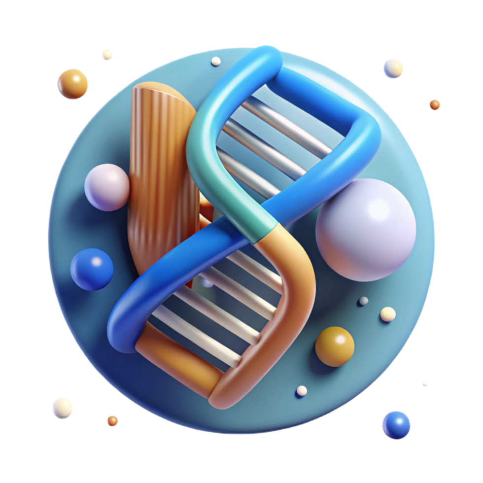 Elegant Creative Abstract Dna Data Storage Visualization Isolated