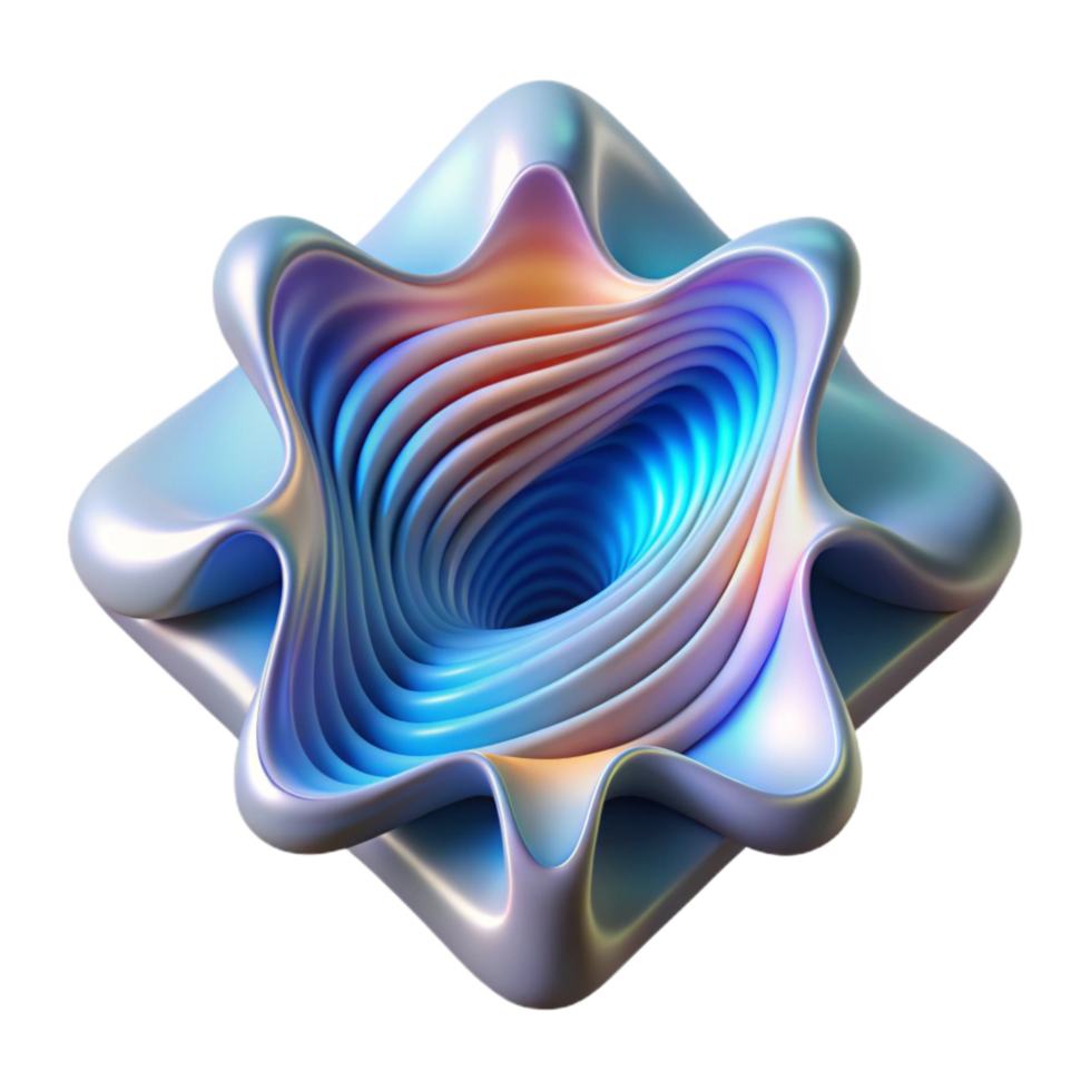 serene vintage Abstract Quantum Wave Function Visualization Cutout 4K 58003951 PNG