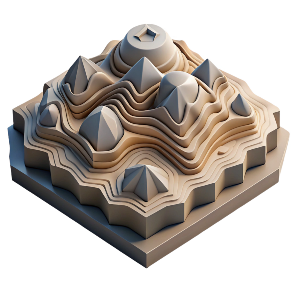 extraordinary rustic Abstract Terrain Pattern Cutout Geometric Design ...