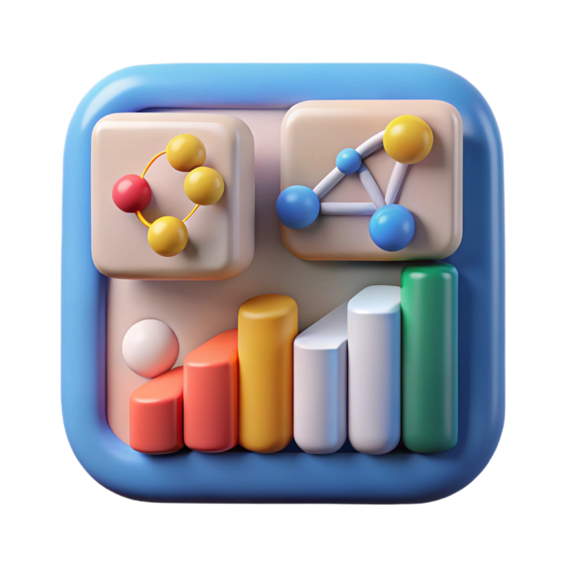 Dramatic Artistic Bioinformatics Data Analysis Visualization Isolated