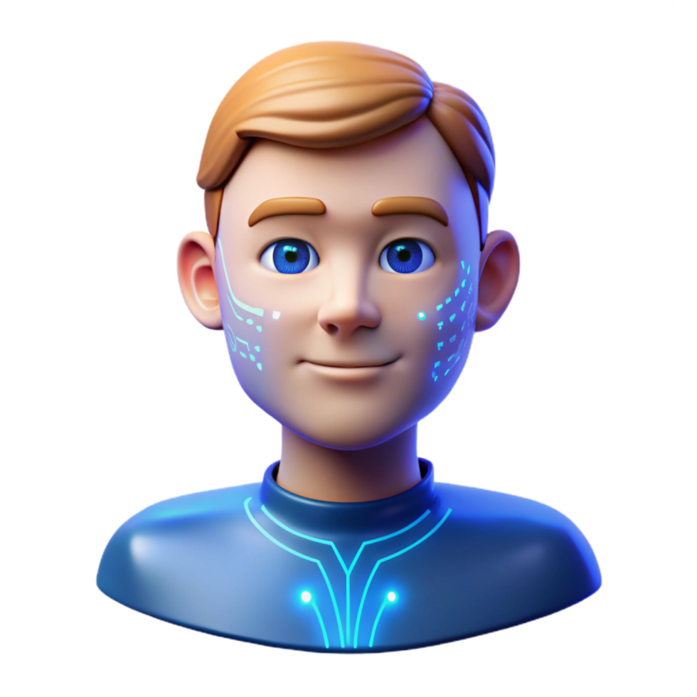 Serene Rustic Biometric Authentication Facial Recognition Scan Blue