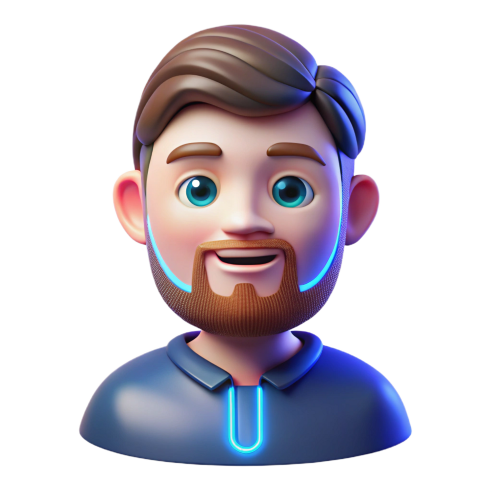 Serene Abstract Biometric Authentication Facial Recognition Scan Blue