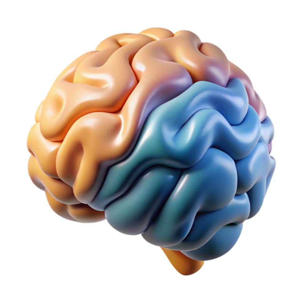 Dramatic Creative Brain Scan Data Visualization Abstract Pattern