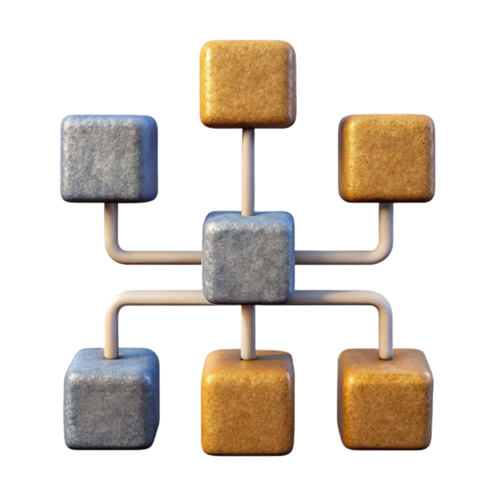 Serene Creative Complex Algorithm Flowchart Cutout Element High