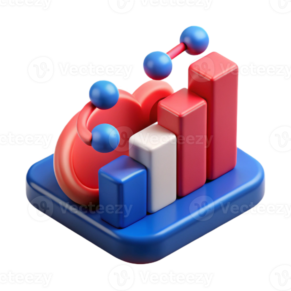 Extraordinary Contemporary Data Visualization Graph Cutout With Red And