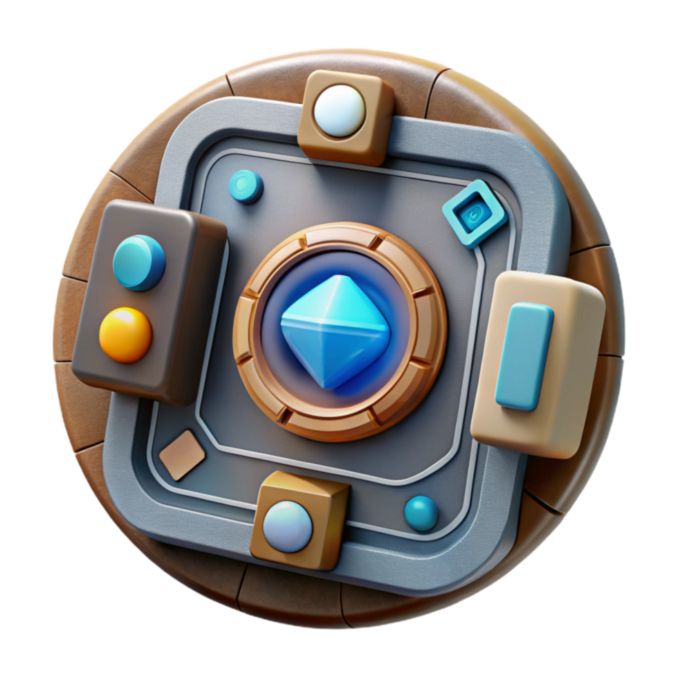 Serene Rustic Digital Interface Hud Elements Cutout Element Original 58016592 Png