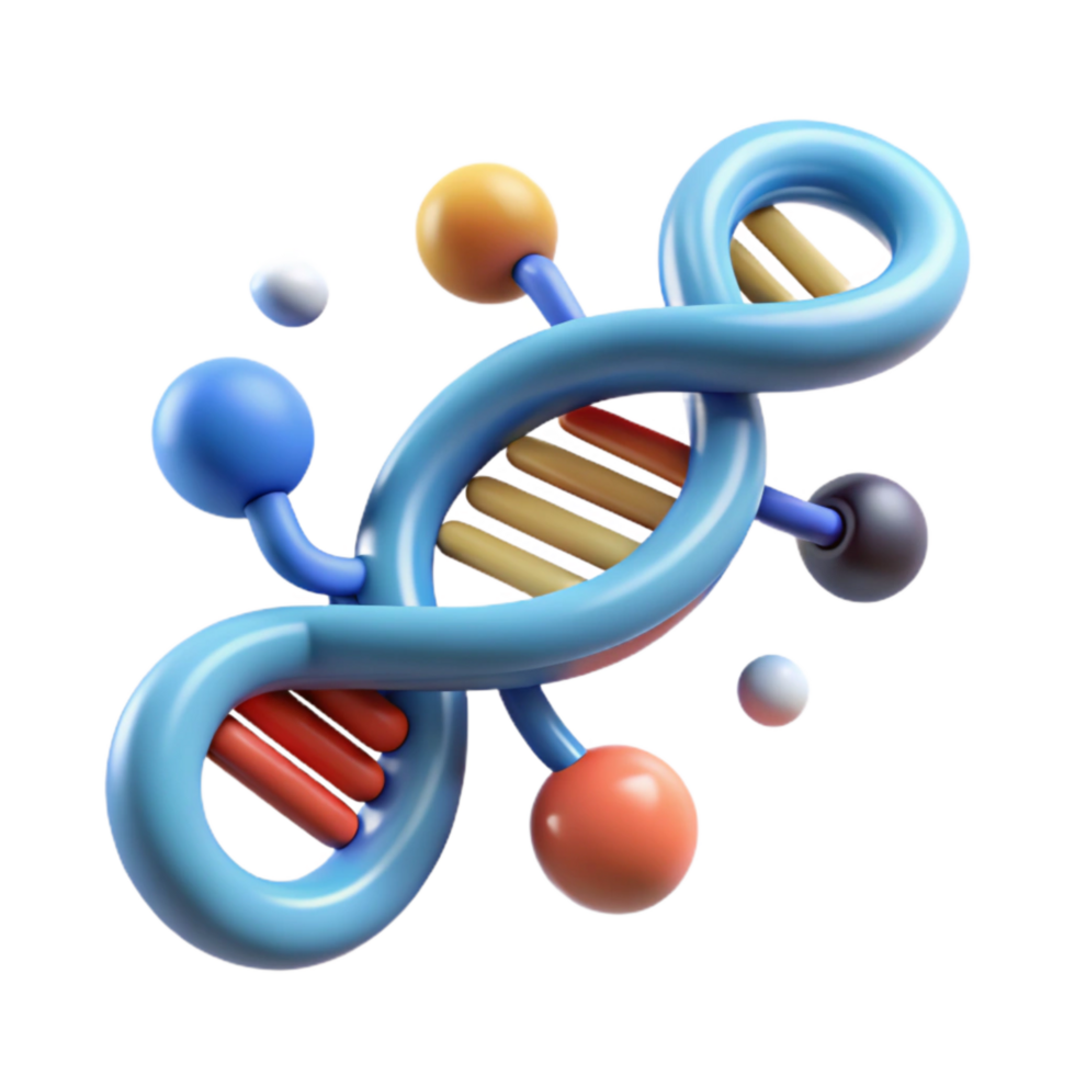 Magnificent Rustic Dna Helix With Data Flow Animation Isolated Element High Quality 58017638 Png
