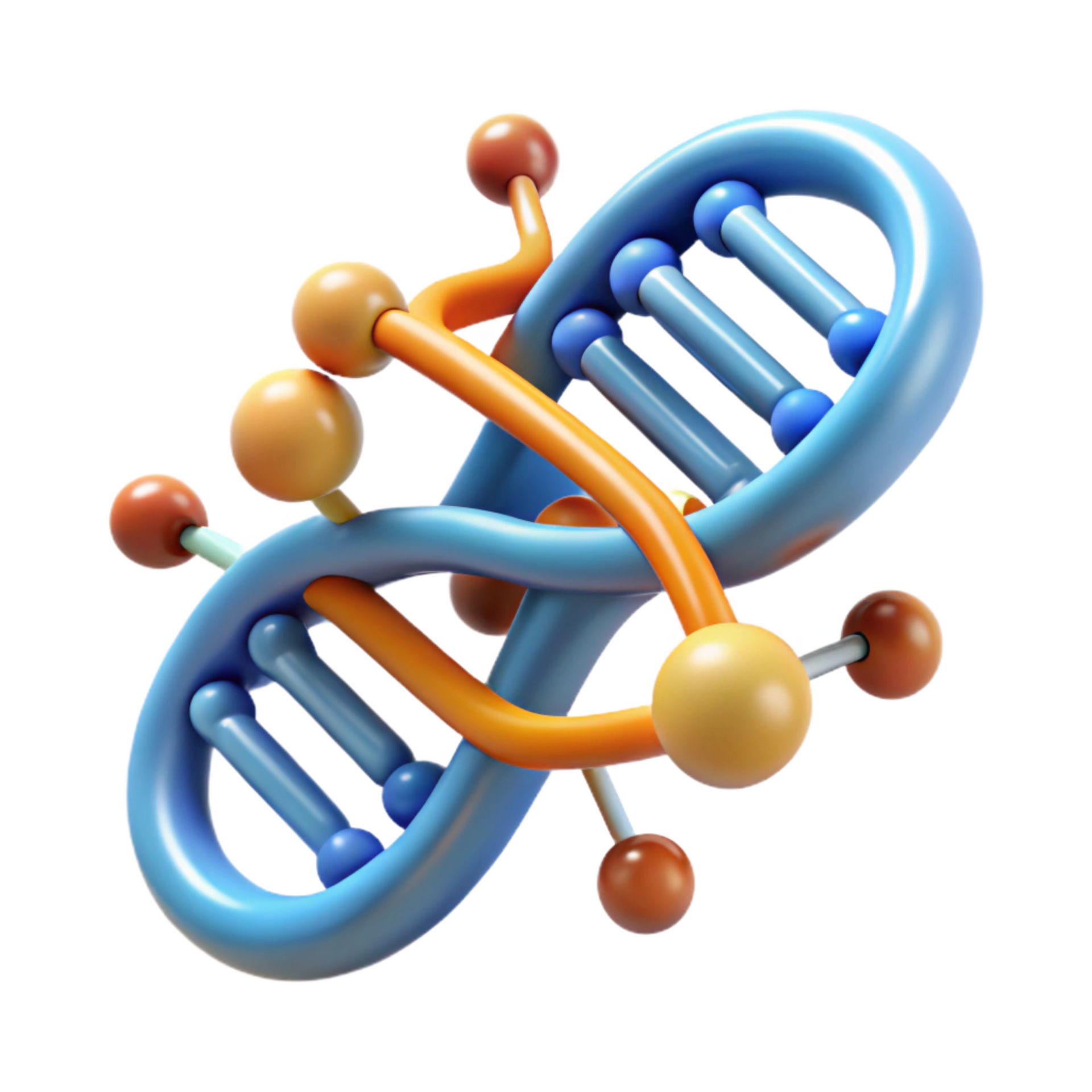 Magnificent Contemporary Dna Molecule With Binary Data Overlay Cutout