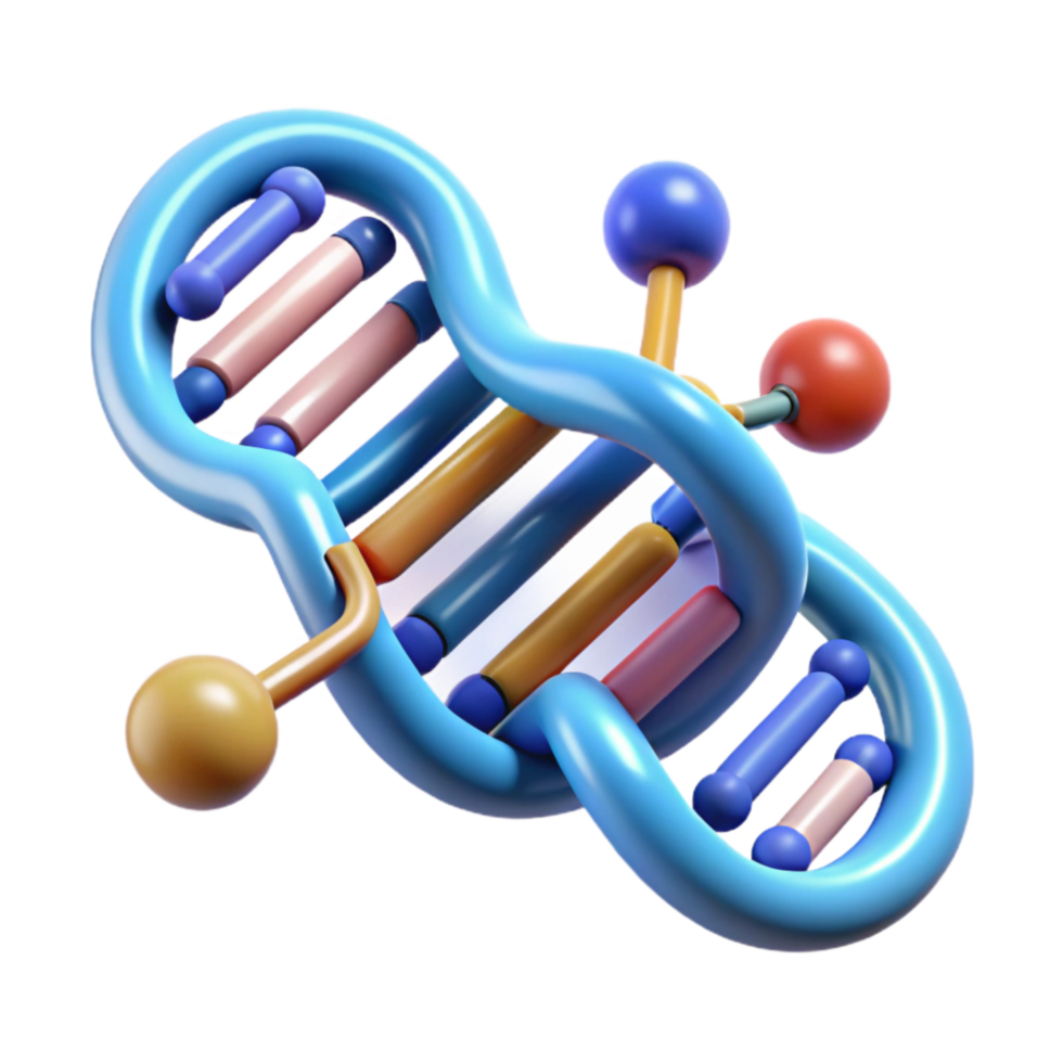 Magnificent Artistic Dna Molecule With Binary Data Overlay Cutout