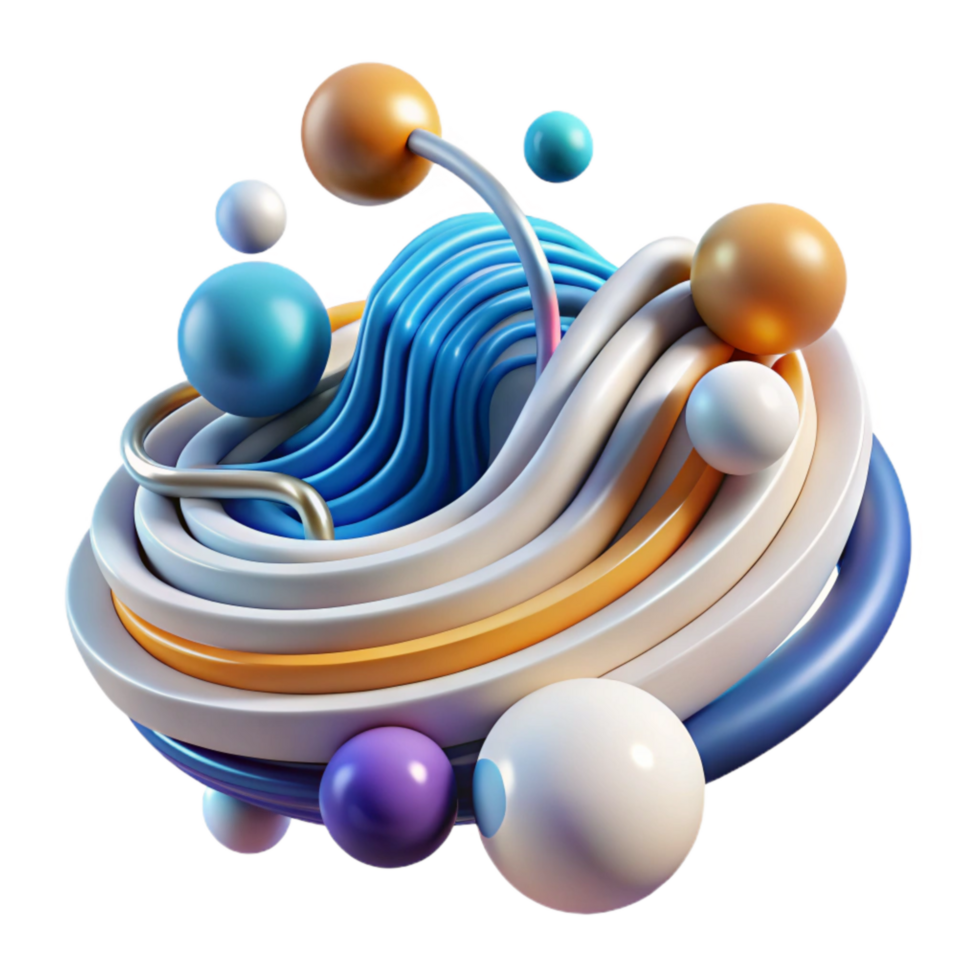 Elegant Contemporary Evolving Data Stream Abstract Visualization Isolated Professional 58020863 Png