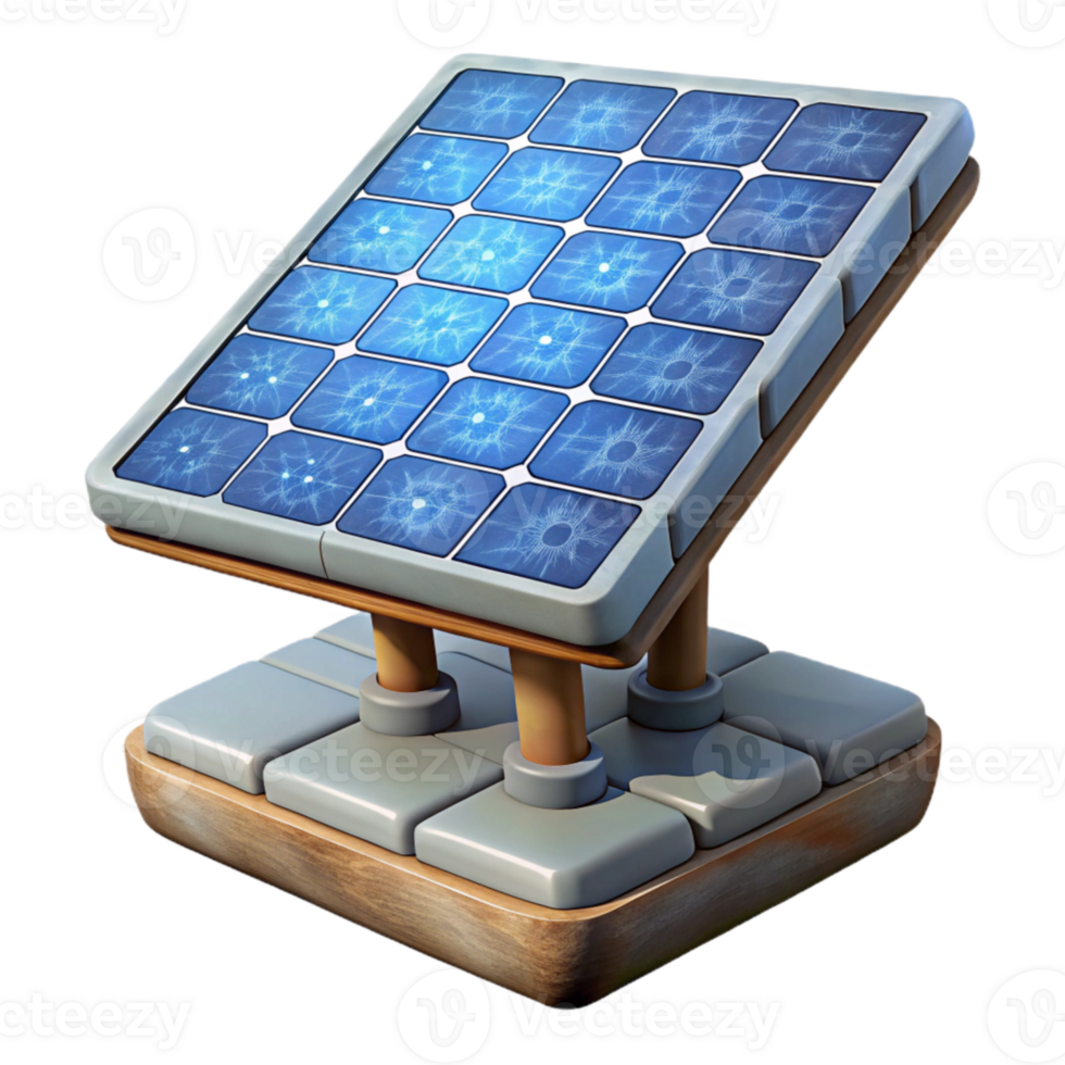 elegant modern Floating Solar Panel Array Generating Power Isolated original 58022270 PNG