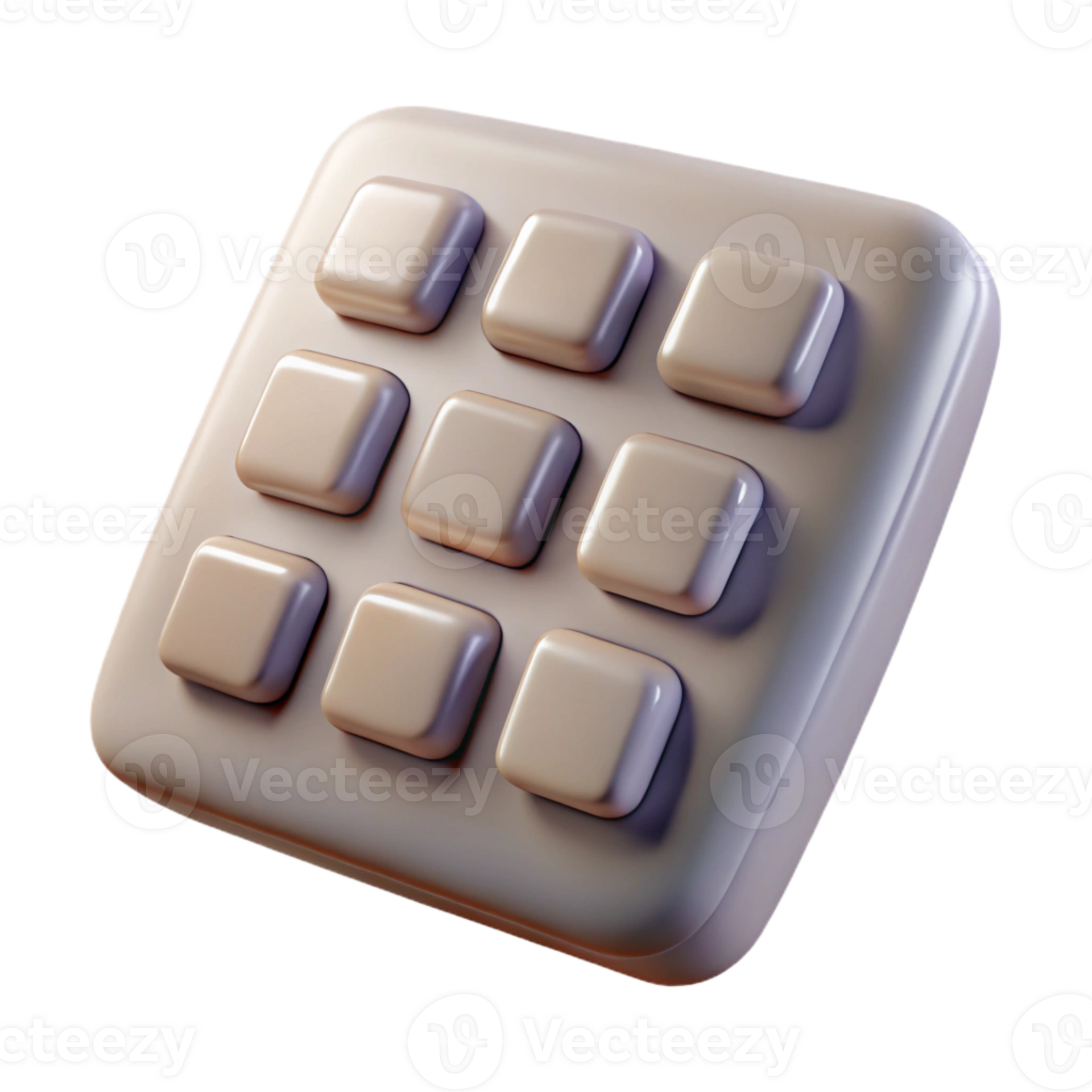 impressive minimalist Floating Virtual Keyboard Numeric Keypad Isolated ...