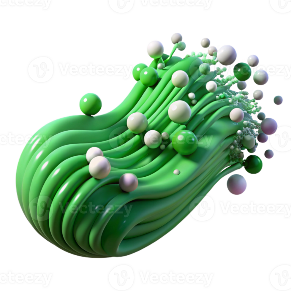impressive creative Flowing Data Stream Visualization with Green Hues ...