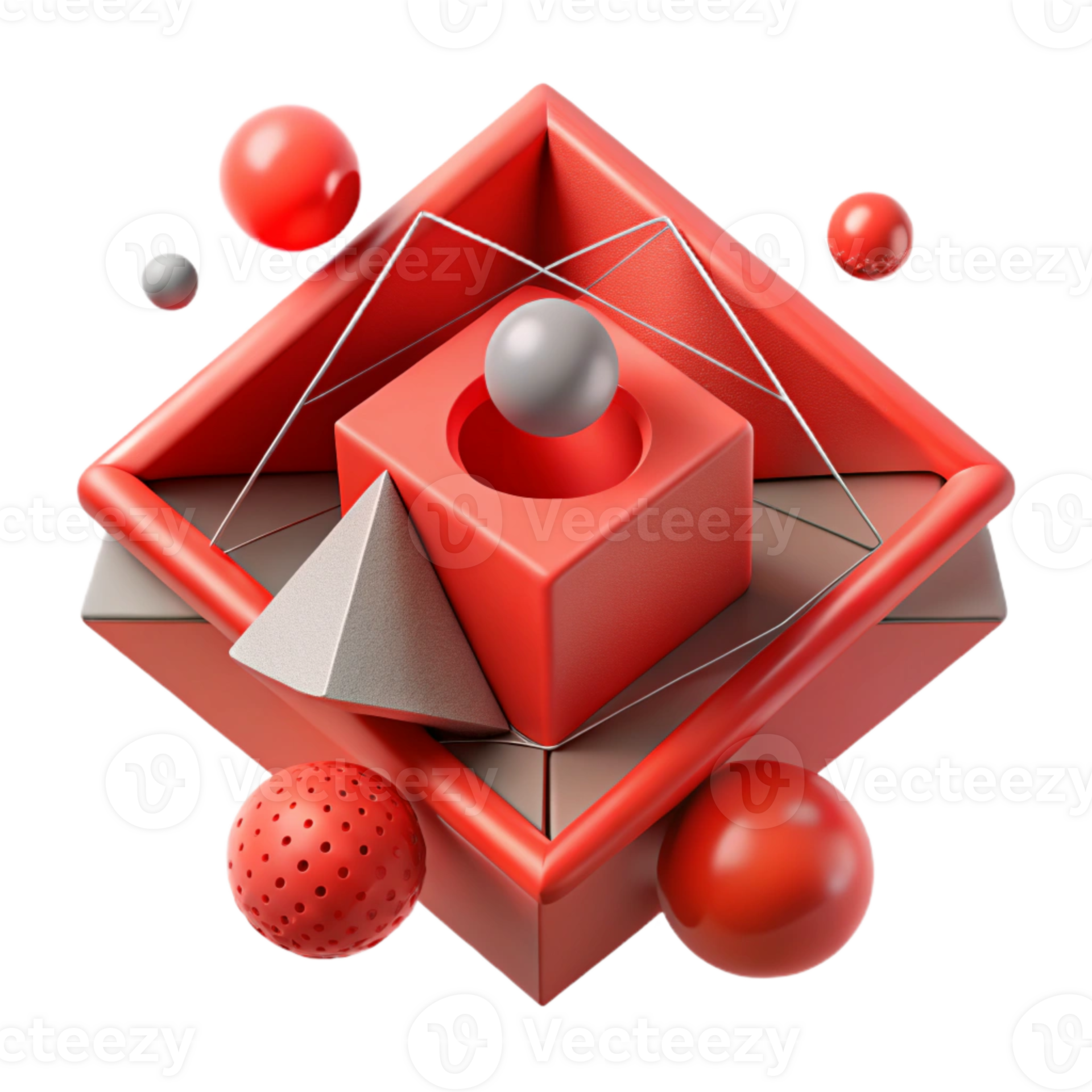 Dramatic Vintage Geometric Algorithm Visualization With Purple Hues