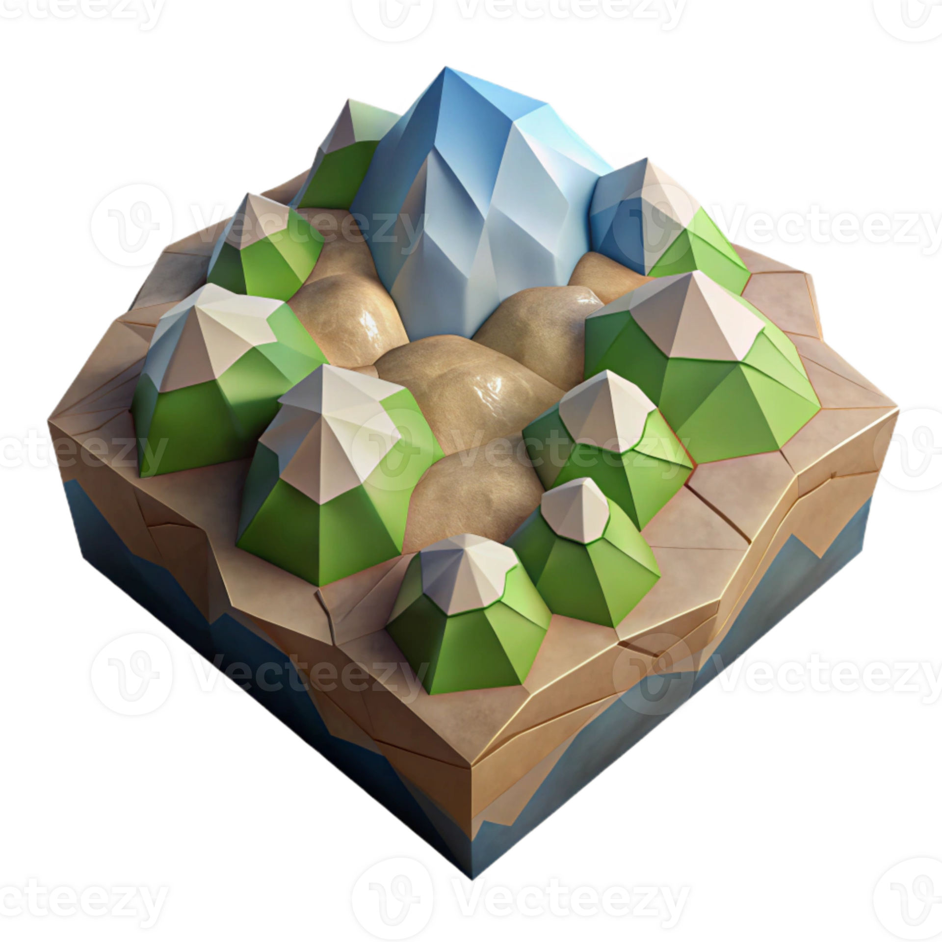 extraordinary artistic Geometric Terrain Generation Algorithm Cutout ...