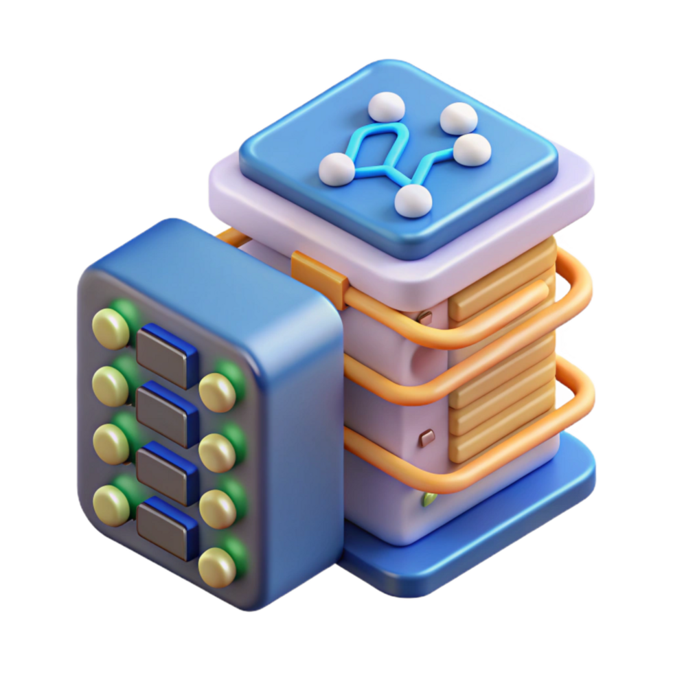 Vibrant Rustic Isometric Dna Data Storage System With Binary Code Cutout High Quality 58038240 Png