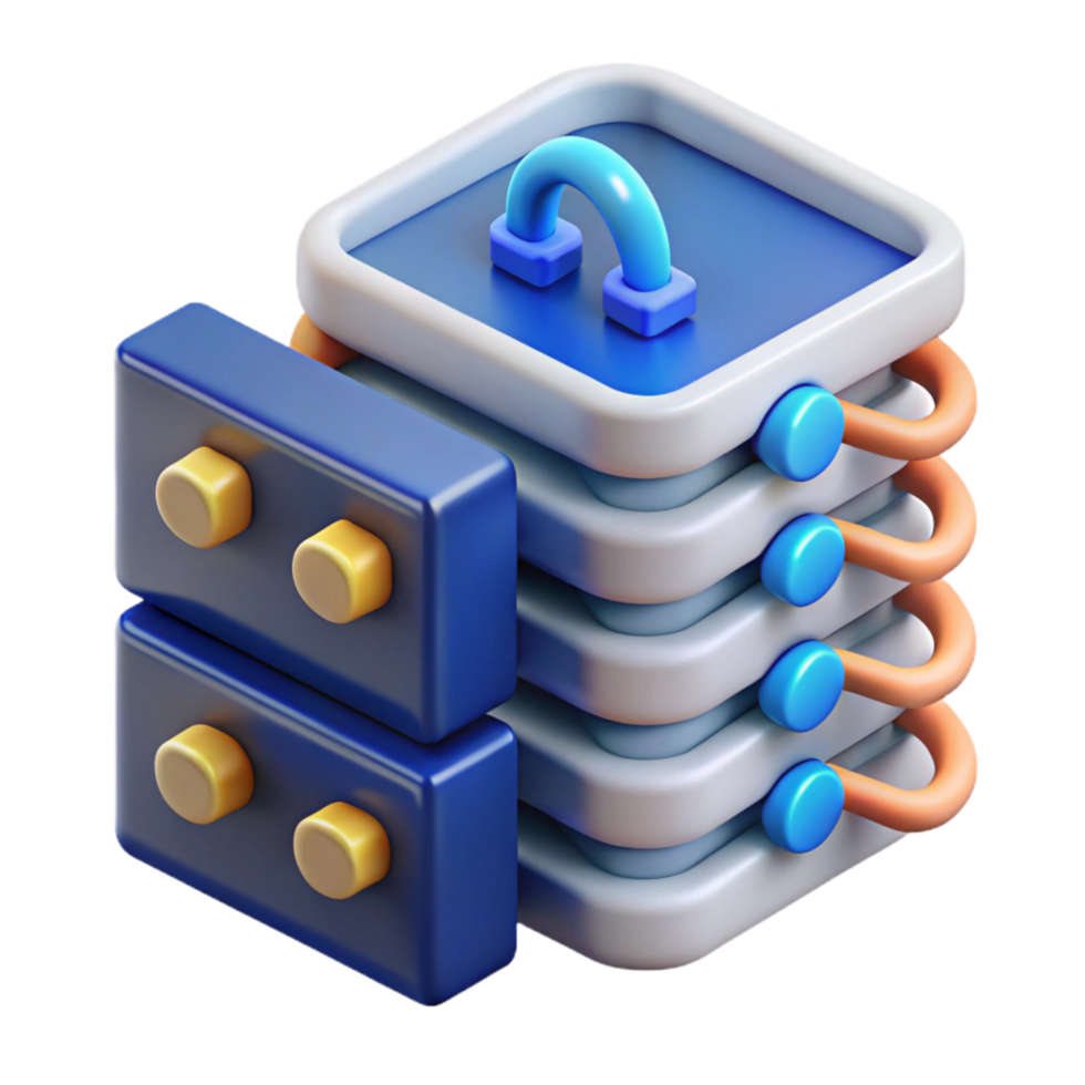 Serene Abstract Isometric Dna Data Storage System With Binary Code