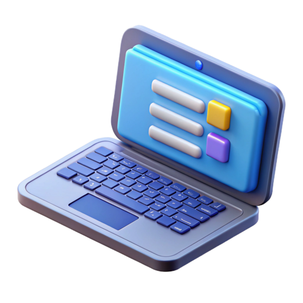 stunning artistic Laptop with Coding Interface Transparent Background ...