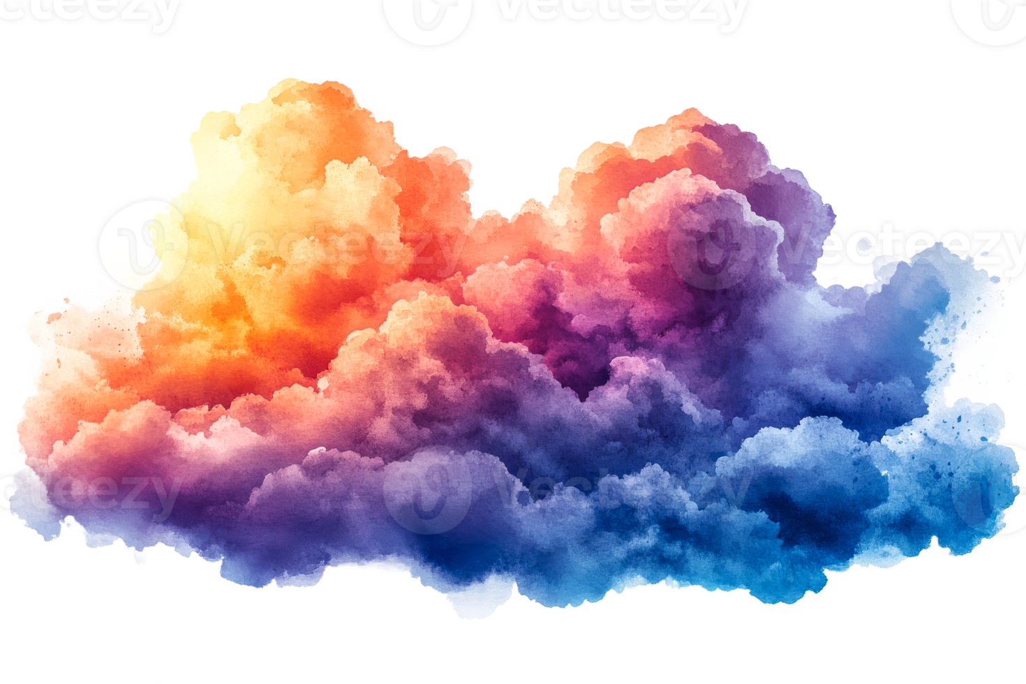 Colorful abstract cloud formation on transparent background 58040961 PNG