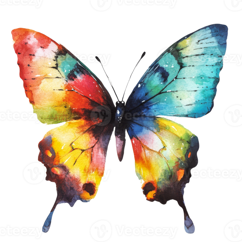 Vibrant watercolor butterfly illustration 58040987 PNG Vibrant watercolor butterfly illustration 58040987 PNG
