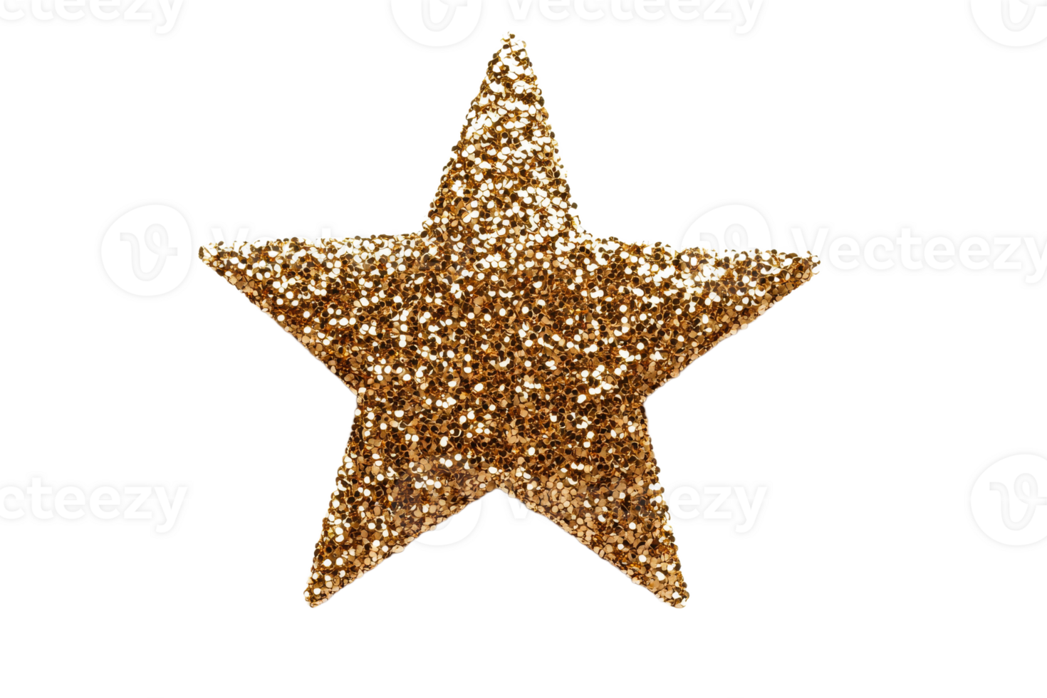 Glittering gold star on transparent background 58041467 PNG