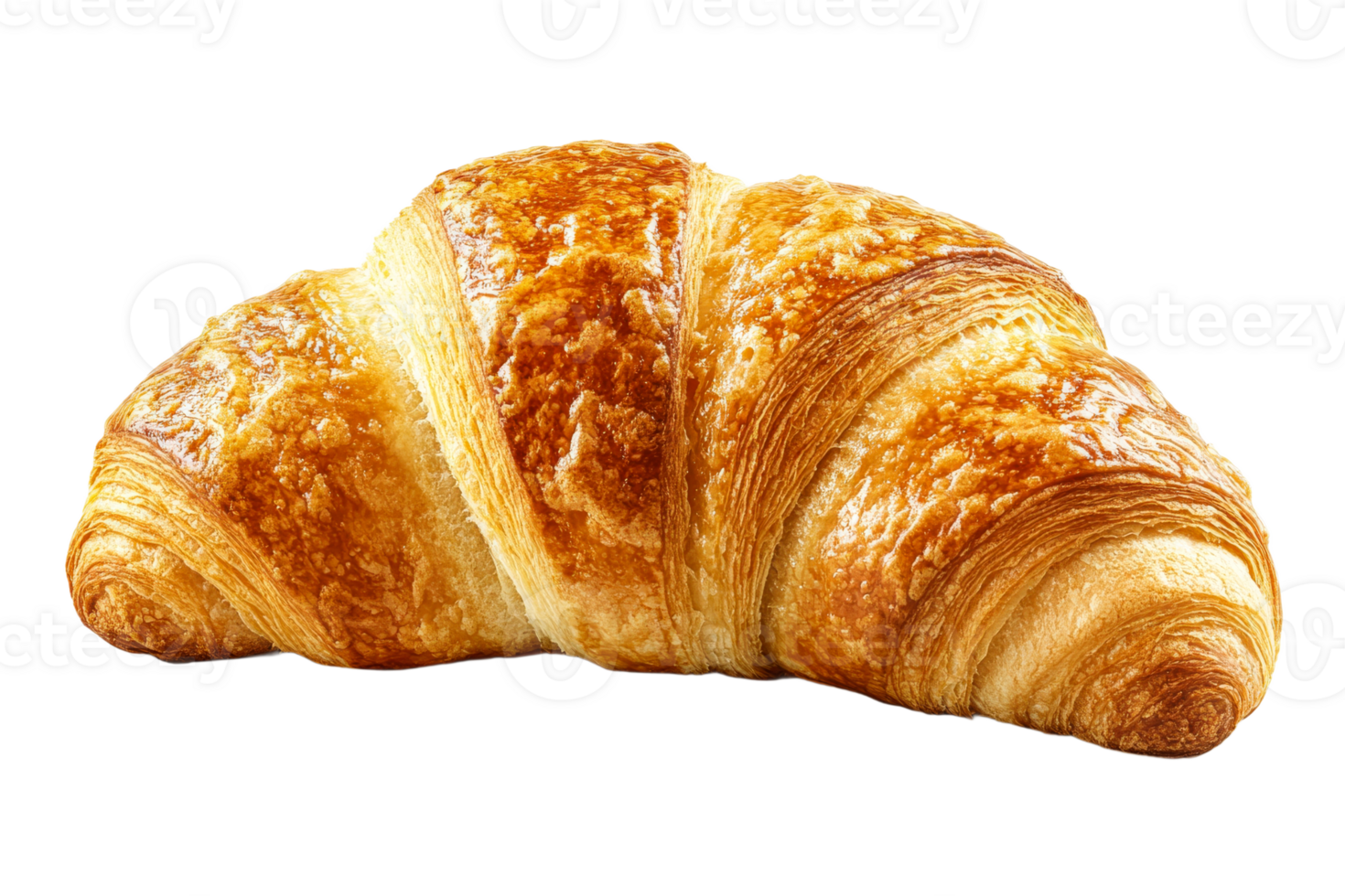 perfekt gebacken Croissant mit ein golden Kruste 58042606 PNG