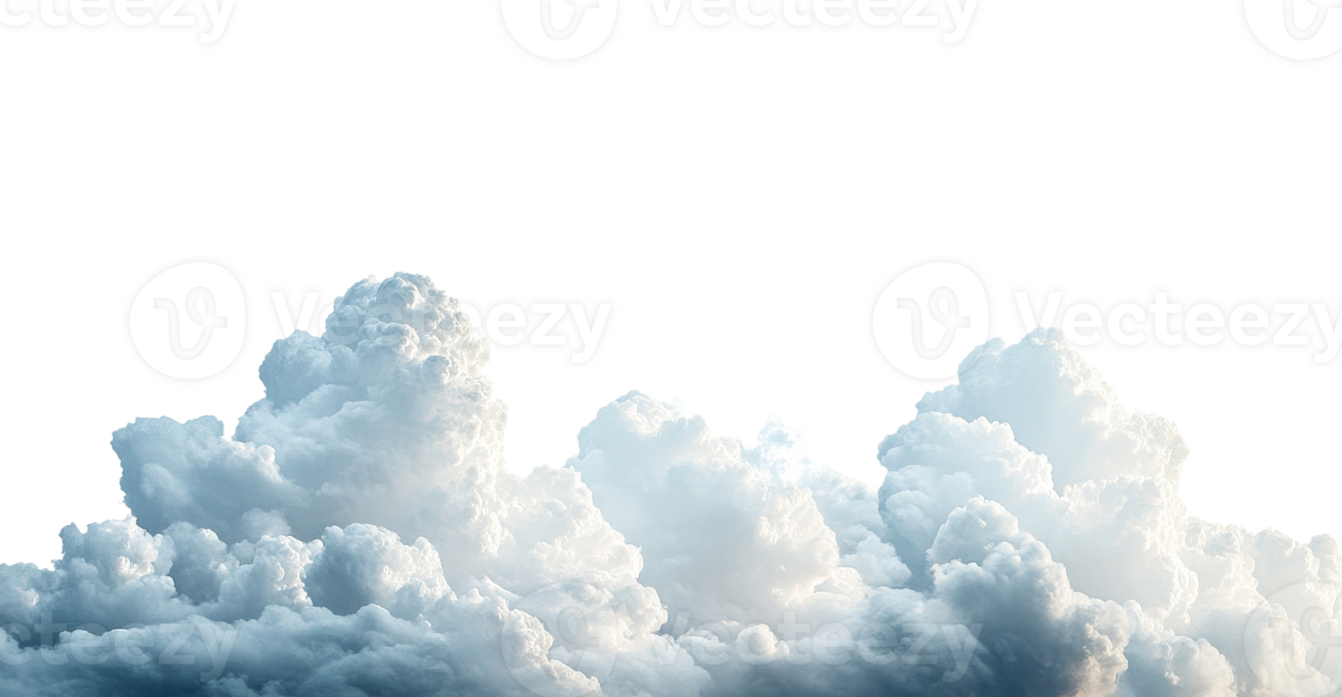 White billowing clouds against black background, cut out transparent 58050817 PNG