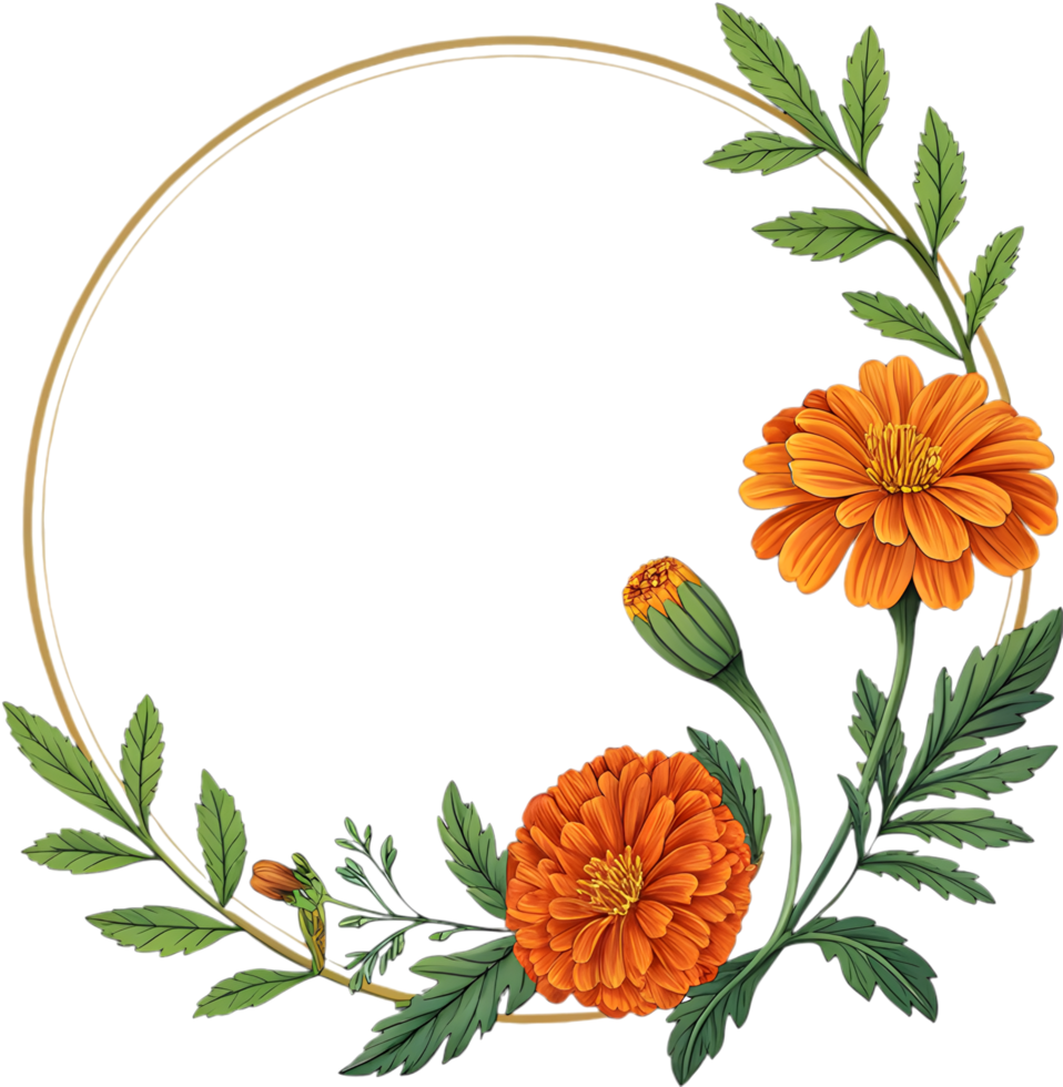 Stunning Floral Round Frame Clipart for Decorative Use. . 58054578 PNG Stunning Floral Round Frame Clipart for Decorative Use. . 58054578 PNG