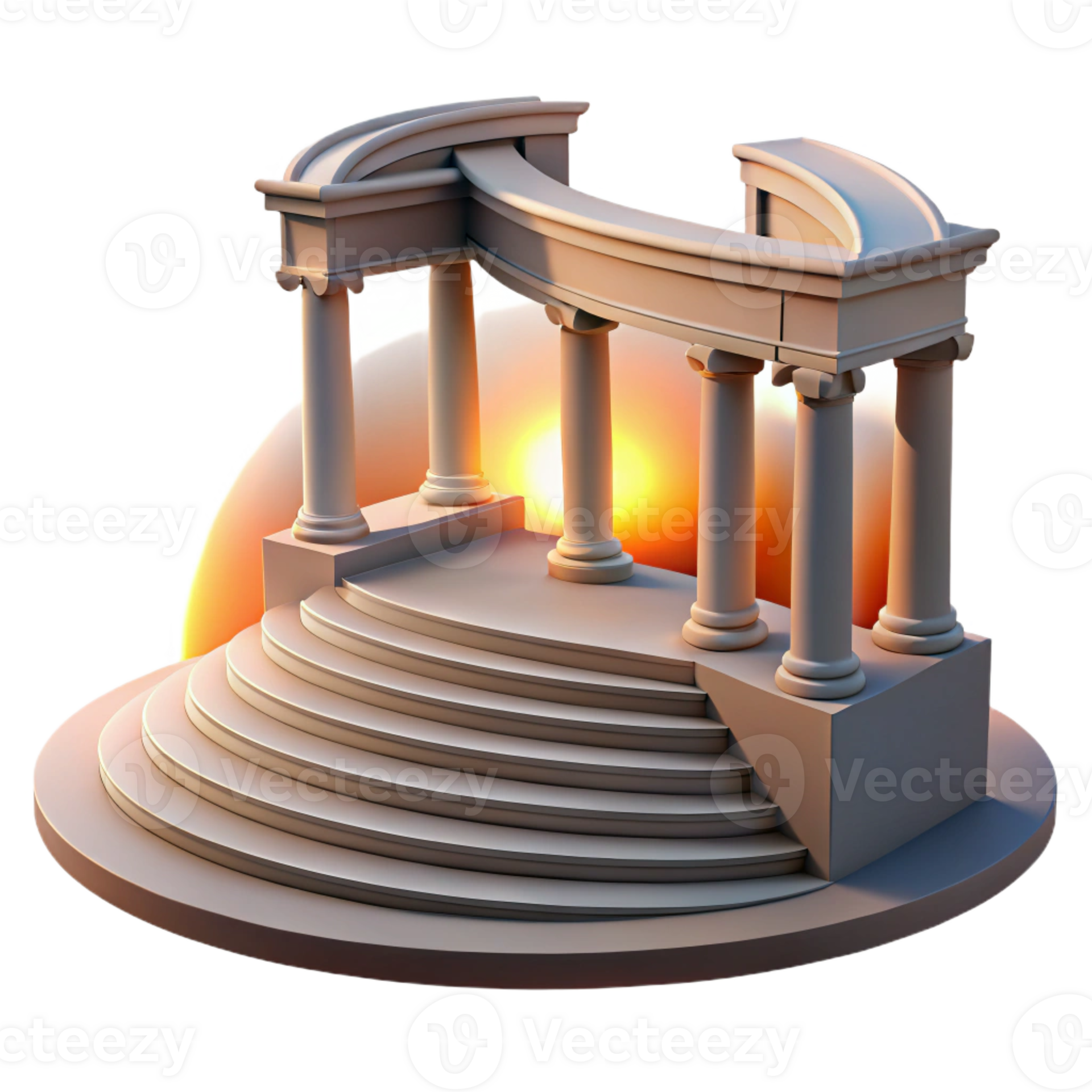 impressive traditional Greek Amphitheater Stone Steps Dramatic 58067995 PNG