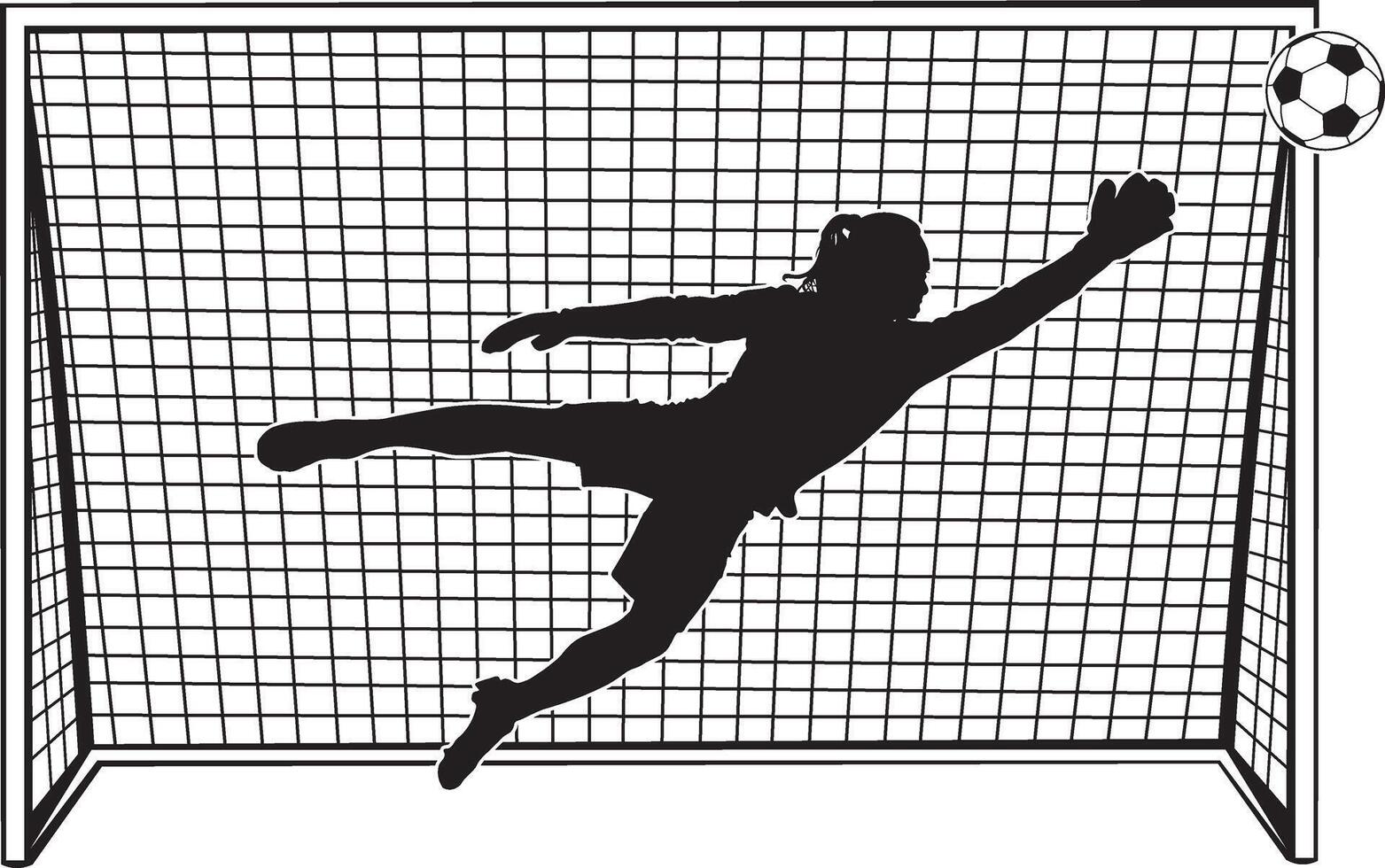 Soccer Net Silhouette Vector Art, Icons, and Graphics for Free Download