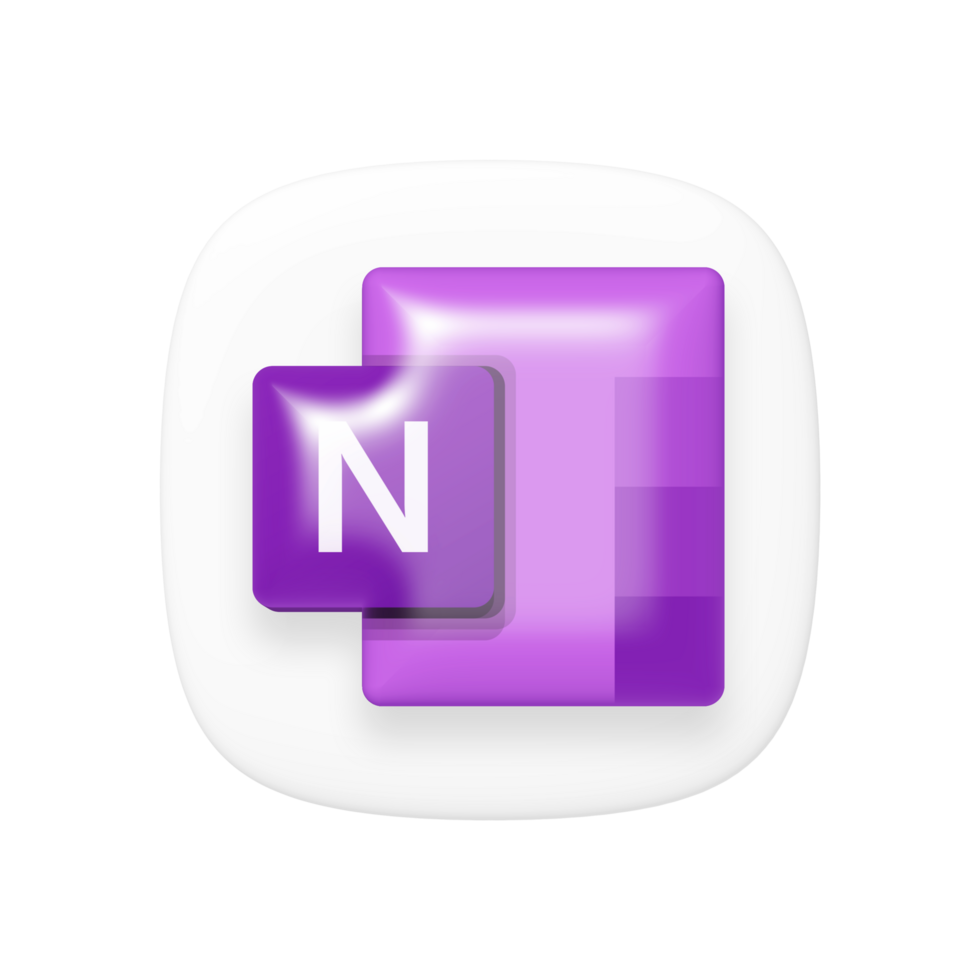 Microsoft OneNote icon on transparent background 58072379 PNG