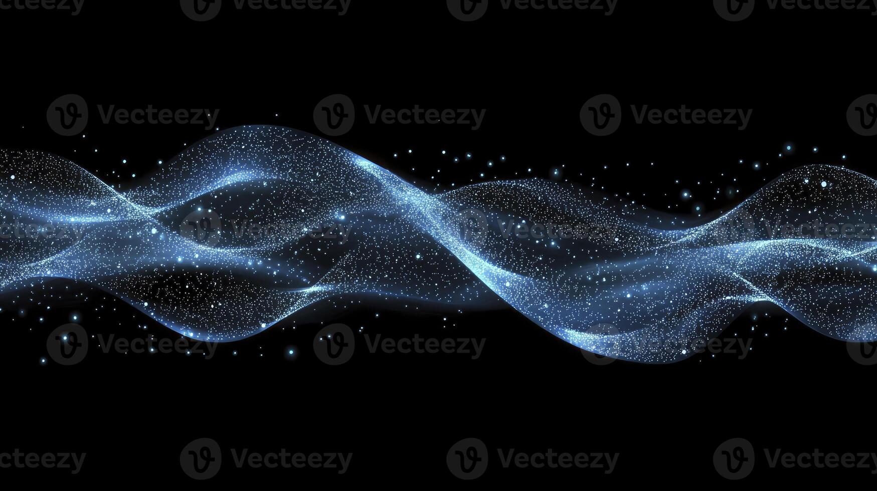 Sparkling Wave Flowing Over Dark Background Creating a Dynamic Abstract Design 58099776 Stock ...