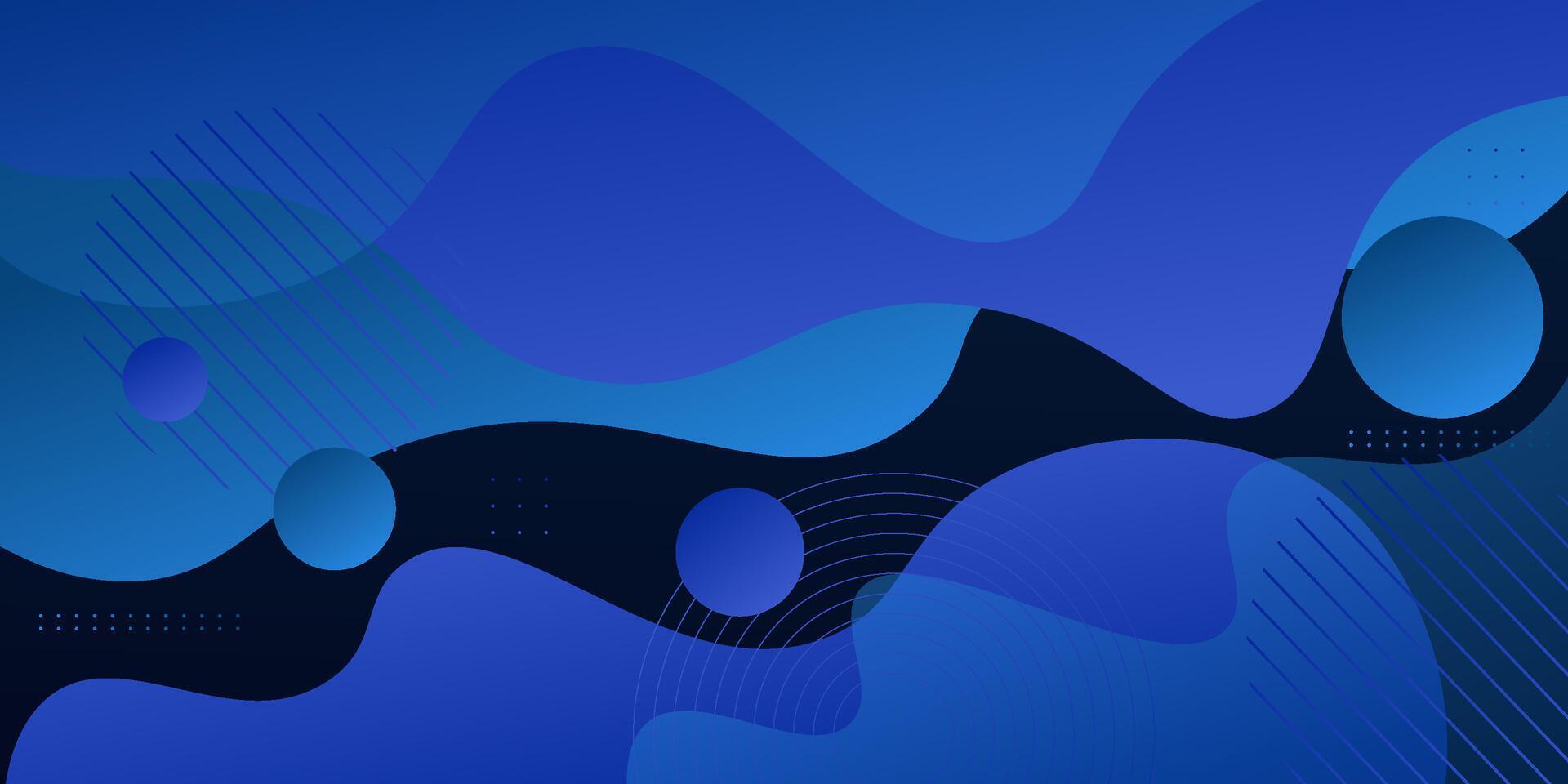 Abstract blue gradient wave color background. Fluid shape geometric pattern. Eps10 58146905 ...