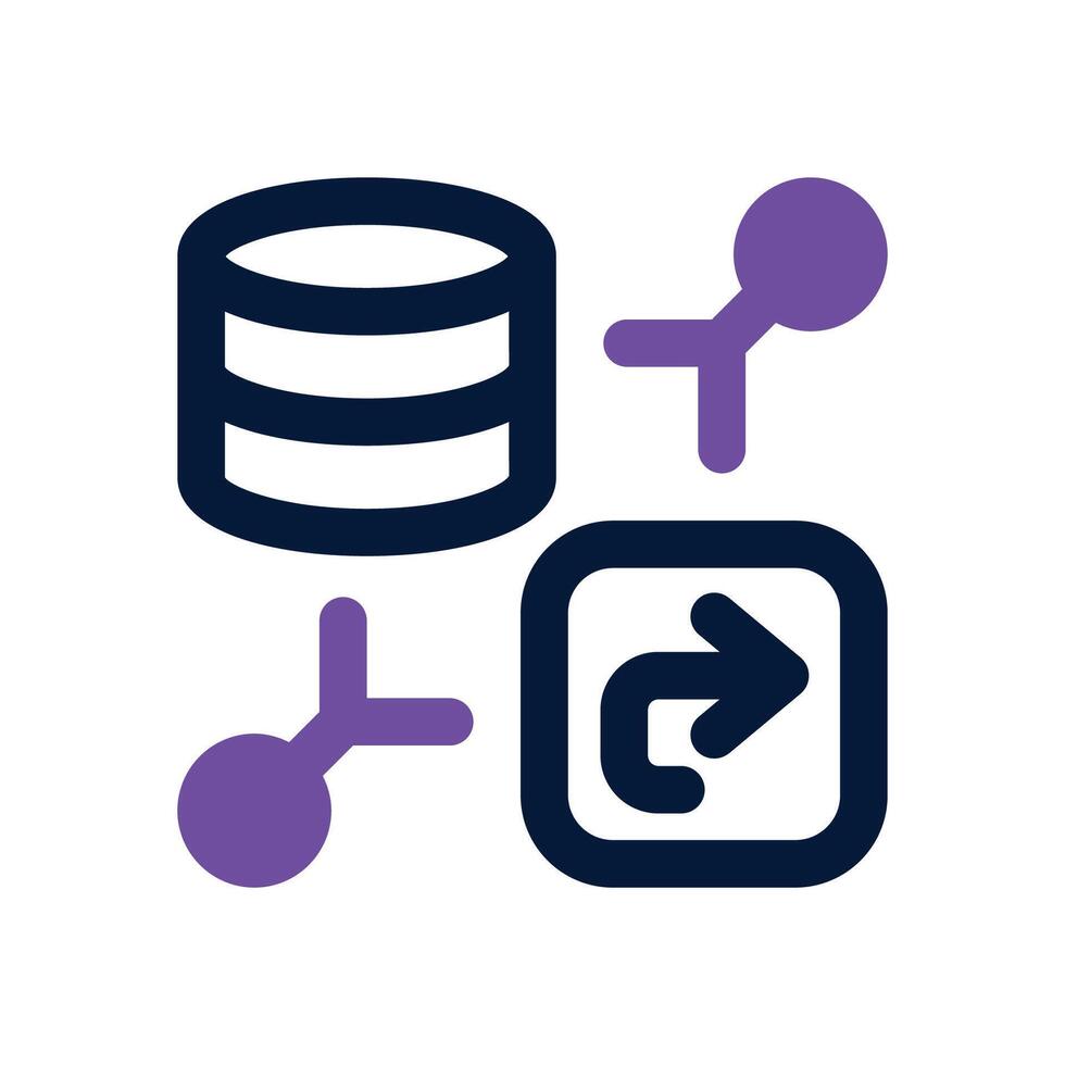 refresh database dual tone icon. Sleek and modern icon for websites ...