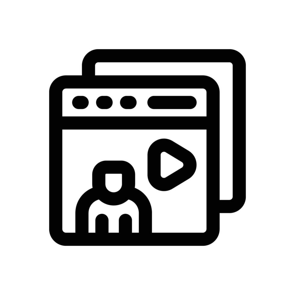 online course line icon. Clean and minimalist icon for websites, mobile ...