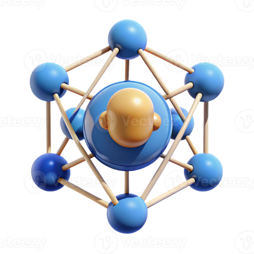 Impressive Contemporary Abstract Representation Of Human Thought Visualized As A Network Of