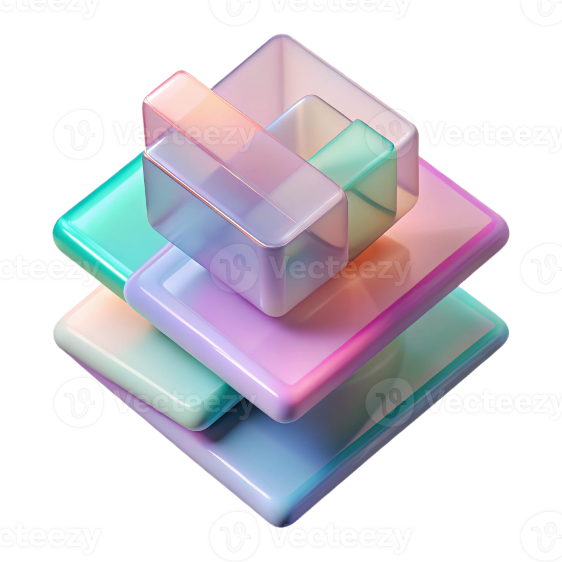 vibrant modern A dynamic composition of overlapping, translucent planes ...