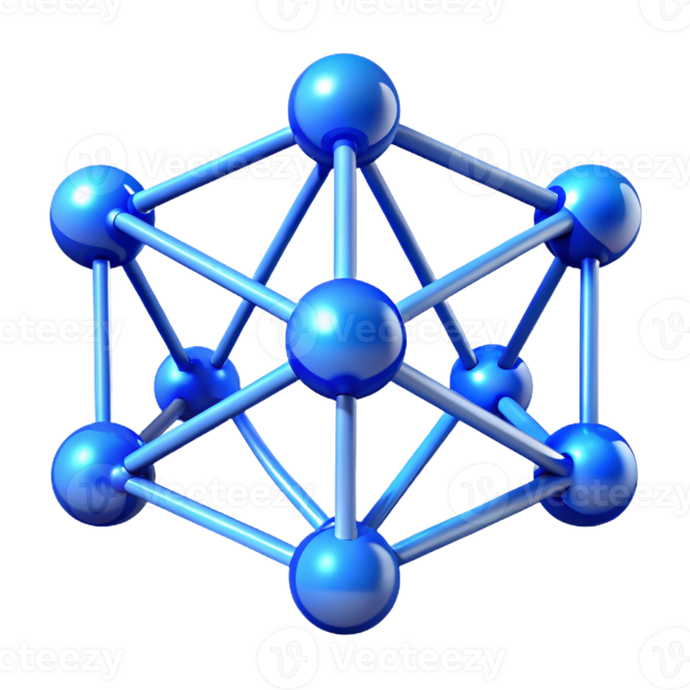 Wonderful Abstract A Network Of Interconnected Lines And Nodes Pulsating With Energy In A Cool
