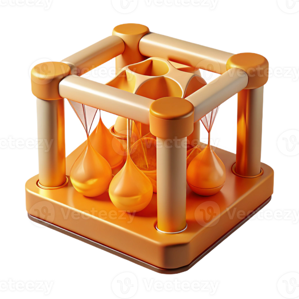 Elegant Rustic A 3d Printer Creating A Complex Organic Structure Warm Orange Lighting