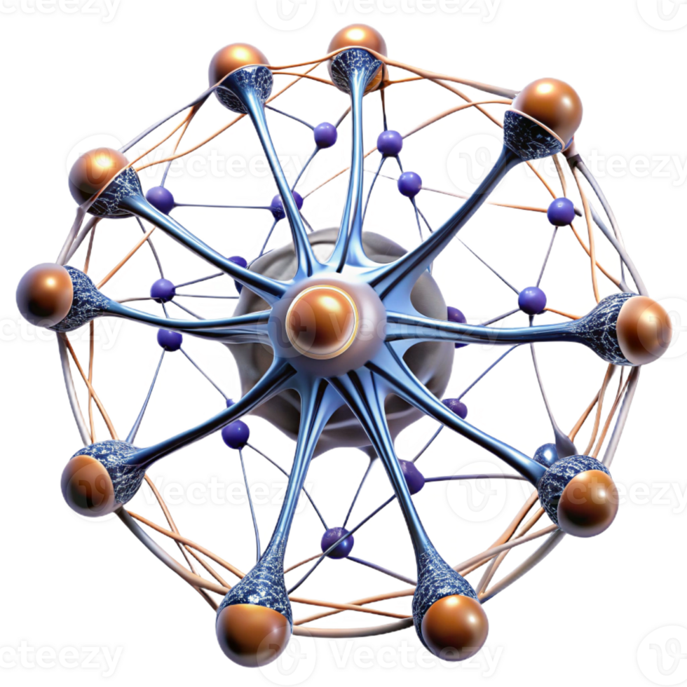 impressive creative An intricate web of interconnected neurons, firing with electrical impulses ...