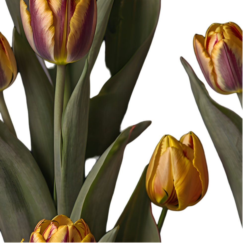 Beautiful Spring Tulip Flower Clipart for Your Projects. . 58187758 PNG