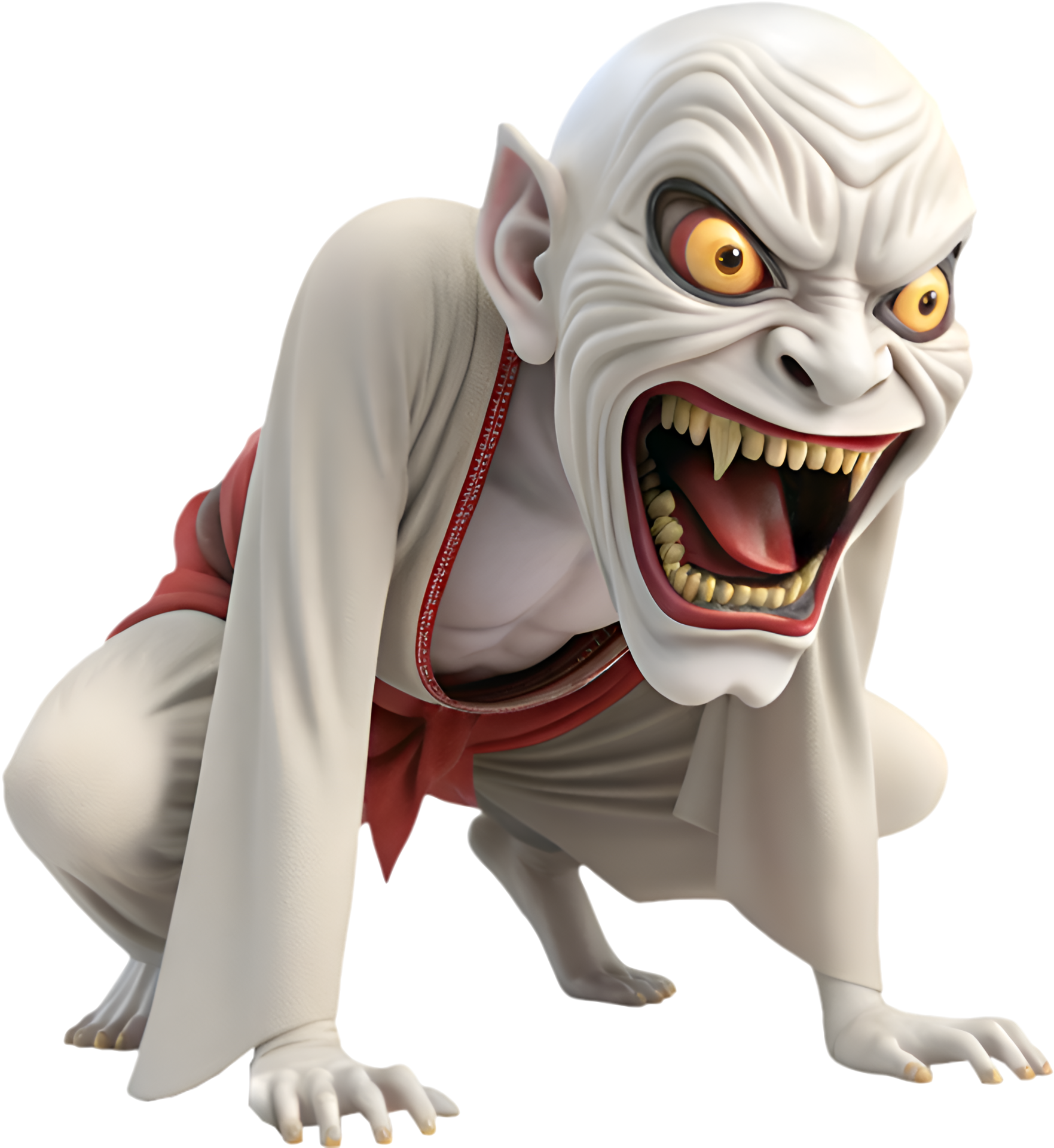 Scary yokai Japanese horror creature clipart . 58188931 PNG