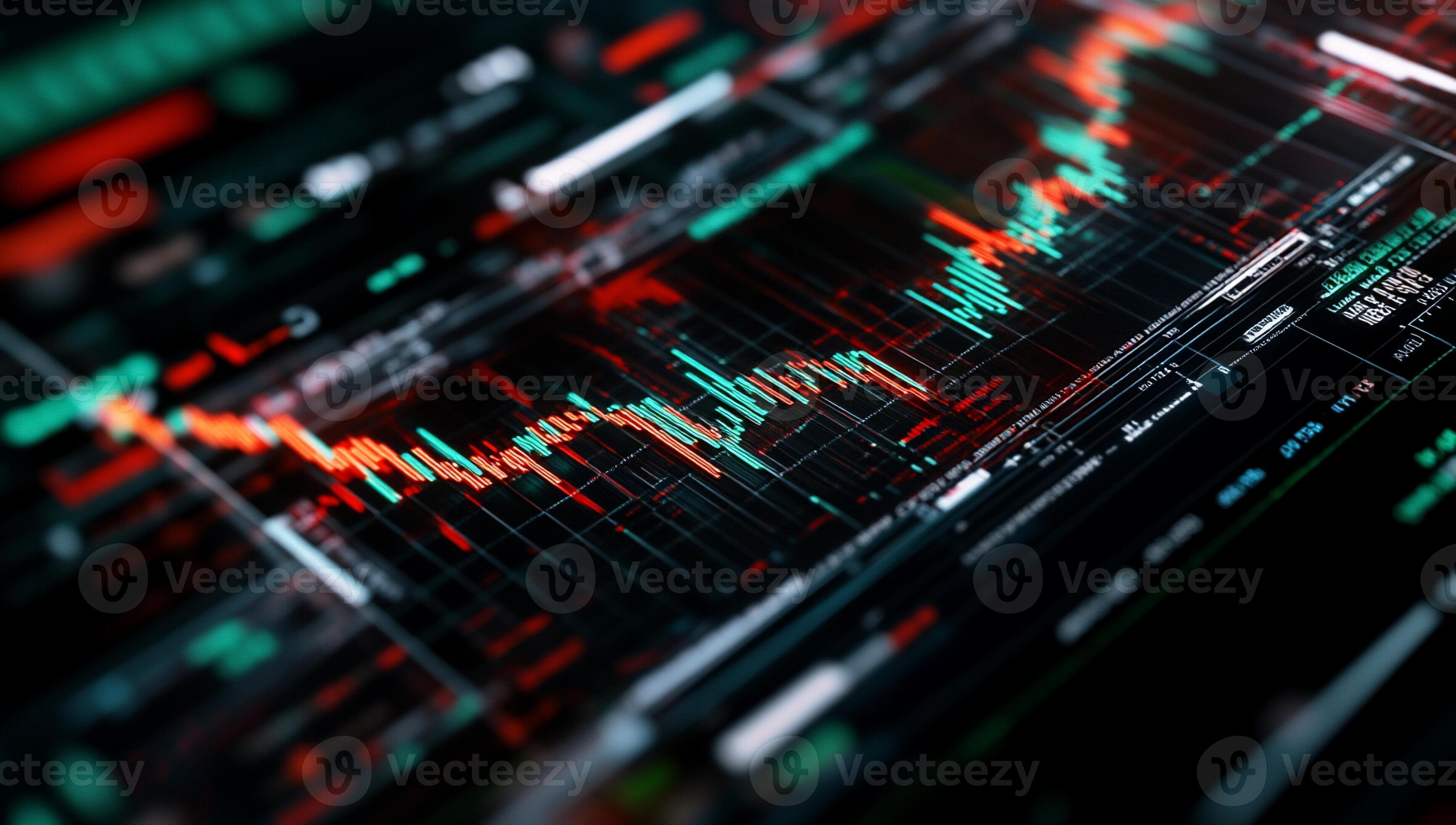 Stock market data display with fluctuating graphs 58200046 Stock Photo at Vecteezy