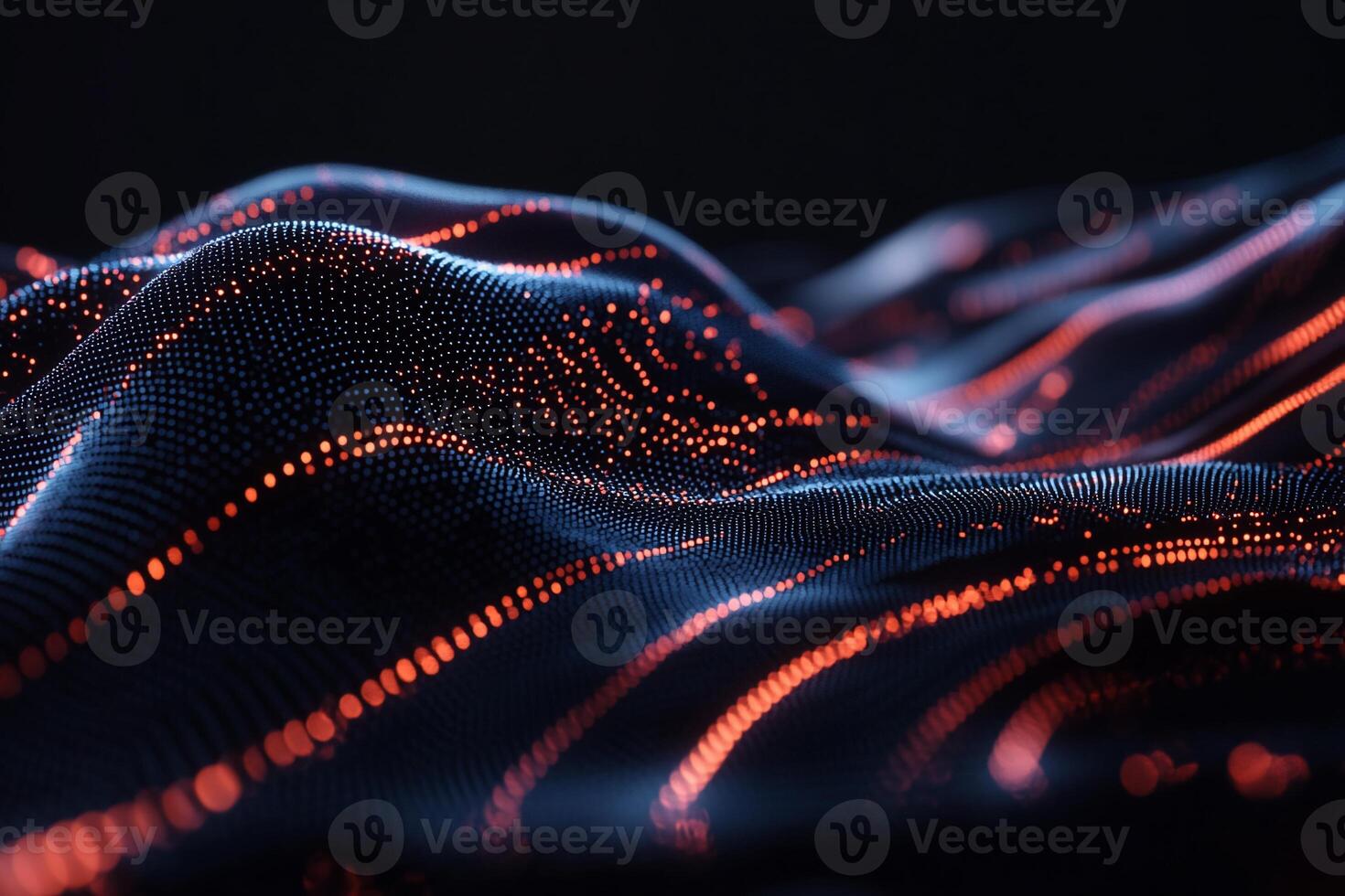 Abstract glowing particle wave, dark background 58206258 Stock Photo at Vecteezy