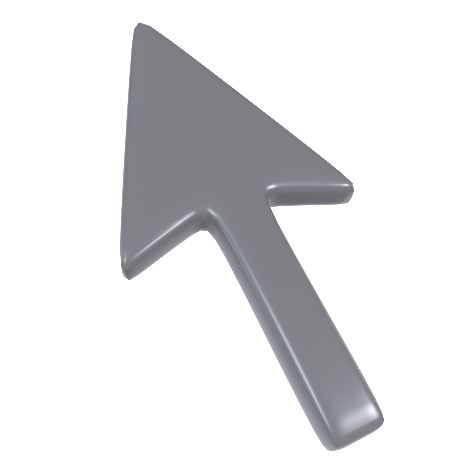 Gray cursor symbol isolated on transparent 58208407 PNG