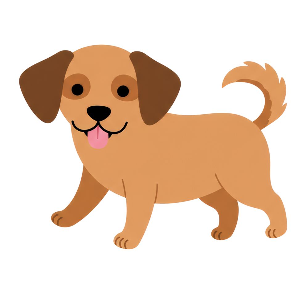Cute Brown Dog Clipart Adorable Cartoon Puppy Illustration 58216041 PNG