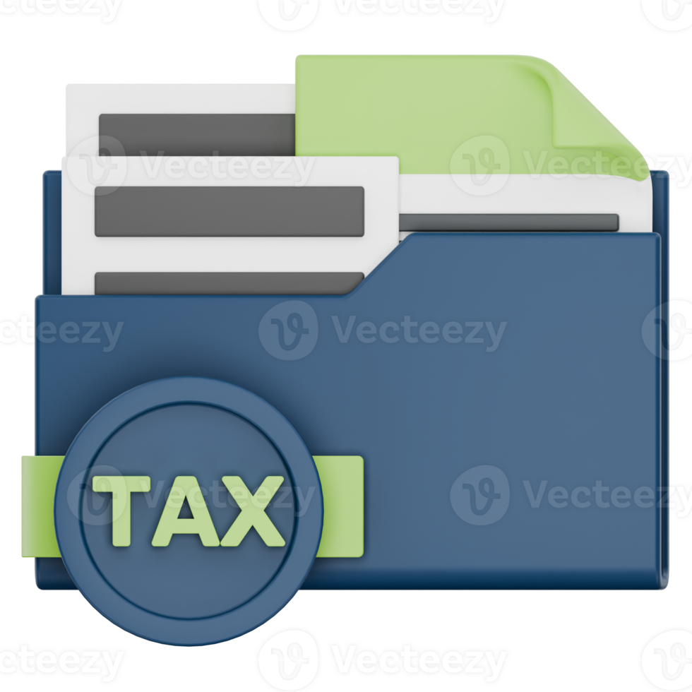 3d Tax Documents Folder 58233472 Png