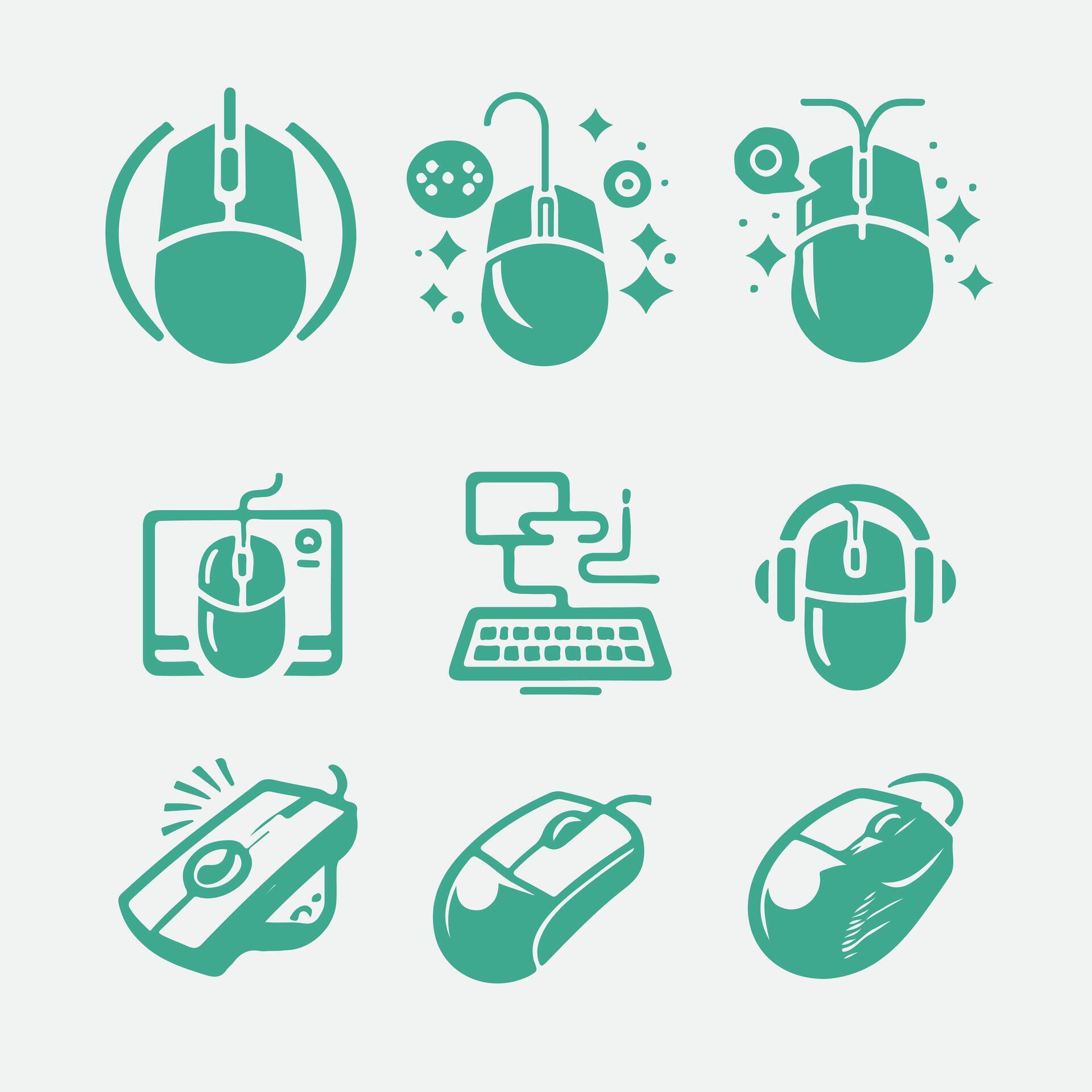 Precision Pointer Computer mouse collection logo 58242692 Vector Art at ...